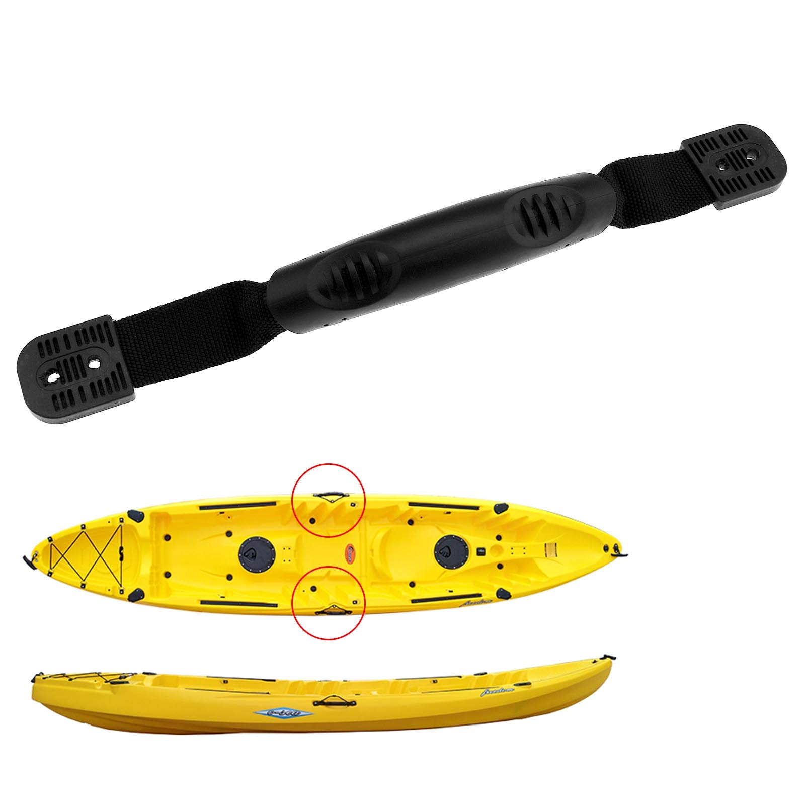 Create idea 2pcs 9.8inch Wear-resistant Boat Carry Handle for Exercise Equipment Motorcycle Tool Kit