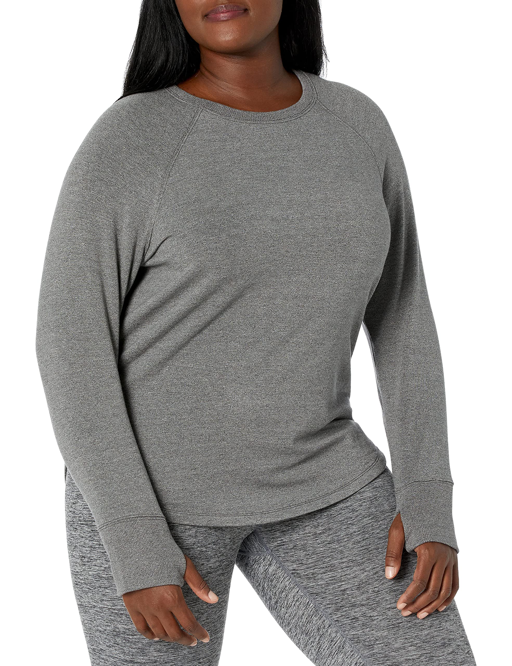 Core 10 Women's Cloud Soft Fleece Standard-Fit Long-Sleeve Sweatshirt, Fuchsia, Medium