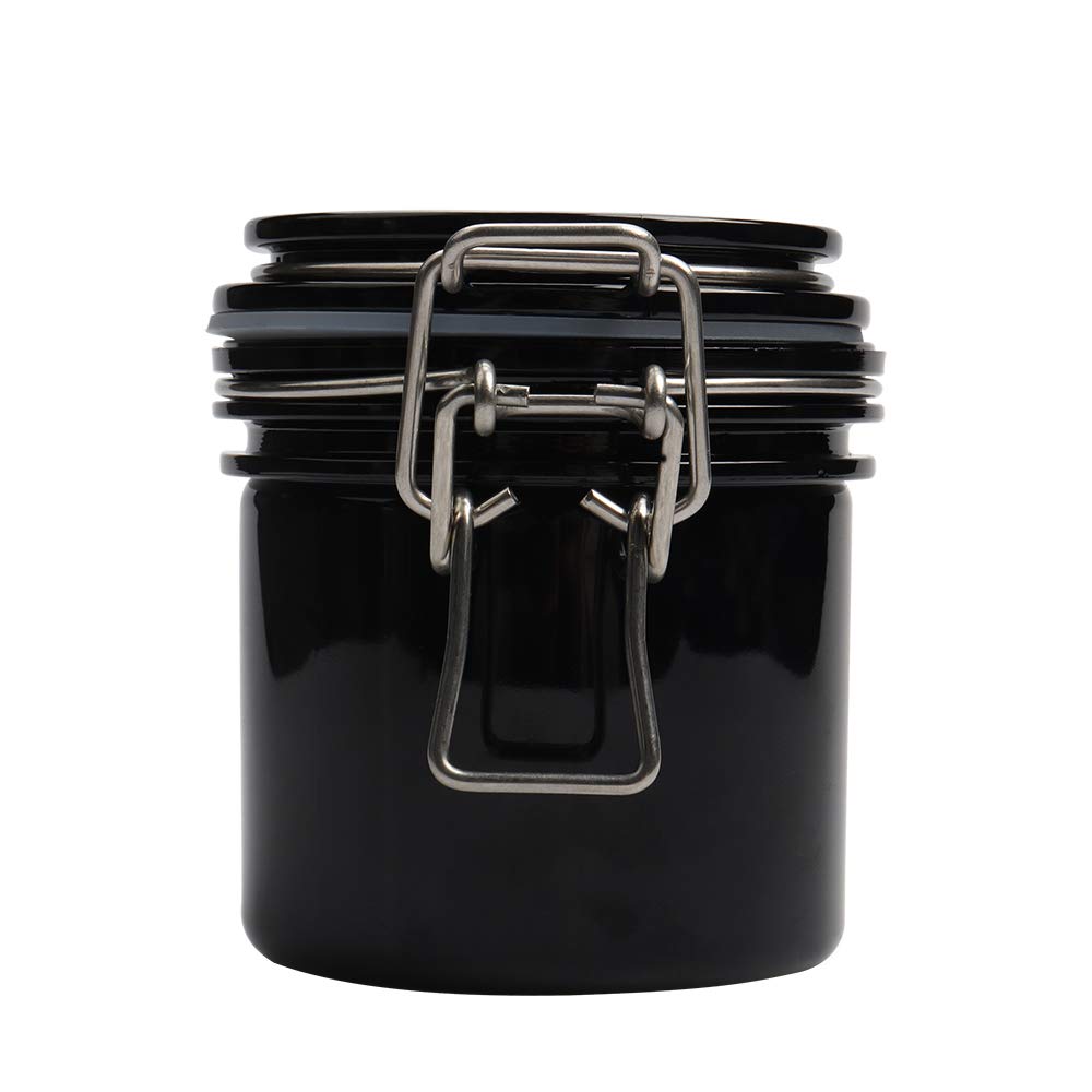 Mekupeu Eyelash Glue Storage Tank Individual Adhesive Stand Activated Carbon Cylinder Jar Sealed Container Lash Extension Tool, Black, 1PCS