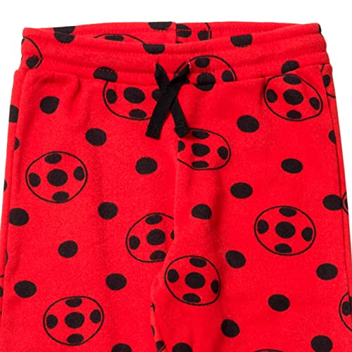 Miraculous Ladybug Little Girls Fleece 2 Pack Leggings Black/Red 6