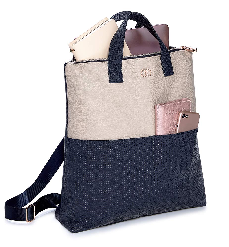 Caboodles Life & Style Essential Tote Bag, Padded Computer Bag with Easy Access Pockets, Multicolor