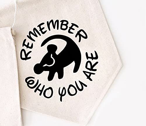 Remember Who You Are Banner - Home Decor - Kids Room Decor - Canvas Banner - Party Decor - Birthday Gift - Playroom Decor - Lion King Banner - Inspired Banner - Nursery Decor