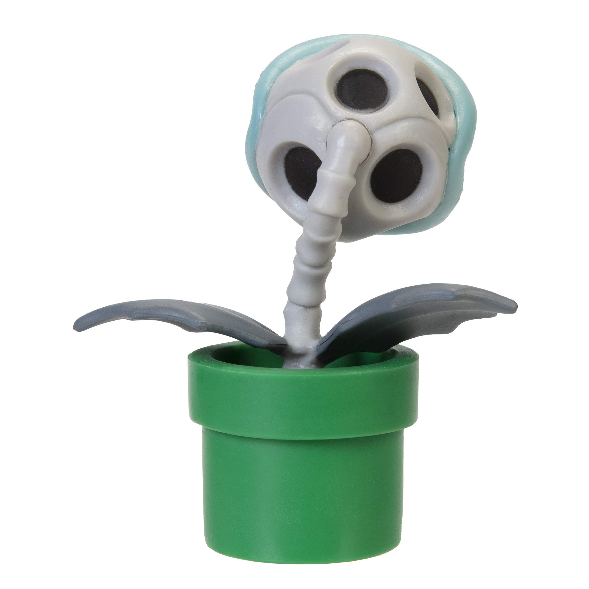 Super Mario Action Figure 2.5 Inch Bone Piranha Plant Collectible Toy