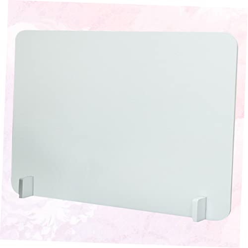 Ciieeo 3pcs Desk Divider Testing dividers Table Privacy Board Privacy Boards Office Desk partition Panels Desk Hutch Office desks Desk Panel Divider tabket Desktop Student Frosted White