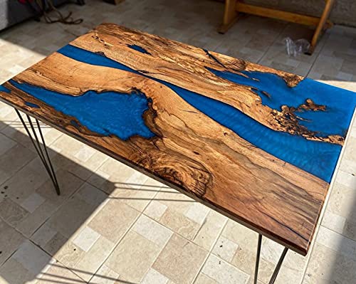 Epoxy Table, Live Edge Wooden Table, Epoxy Resin River Table, Natural Wood, Dining table, Natural Epoxy Table, Resin Table