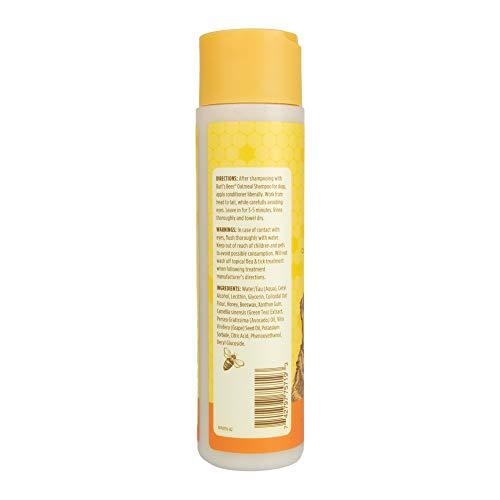 Burt's Bees for Pets Naturally Derived Oatmeal Conditioner with Colloidal Oat Flour & Honey - Dog Oatmeal Shampoo - Cruelty Free, Made in the USA - 10 Oz - 2 Pack