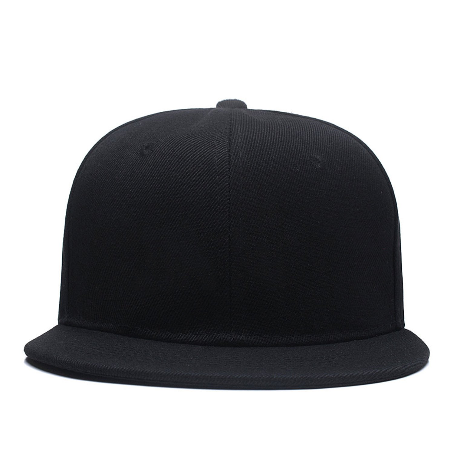 Custom Team Snapback Personalized Embroidered Hip Hop Flat Brim Baseball Hats Black