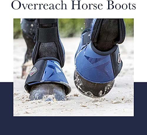 LeMieux Carbonite Overreach Horse Boots - Protective Gear and Training Equipment - Equine Boots, Wraps & Accessories (Black - Large)