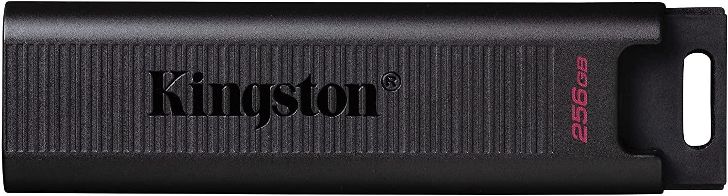 Kingston 256GB Flash Drive DataTraveler Max USB 3.2 High Speed 1000MB/s USB Type-C for Computer (DTMAX/256GB) Bundle with 1 Everything But Stromboli Lanyard