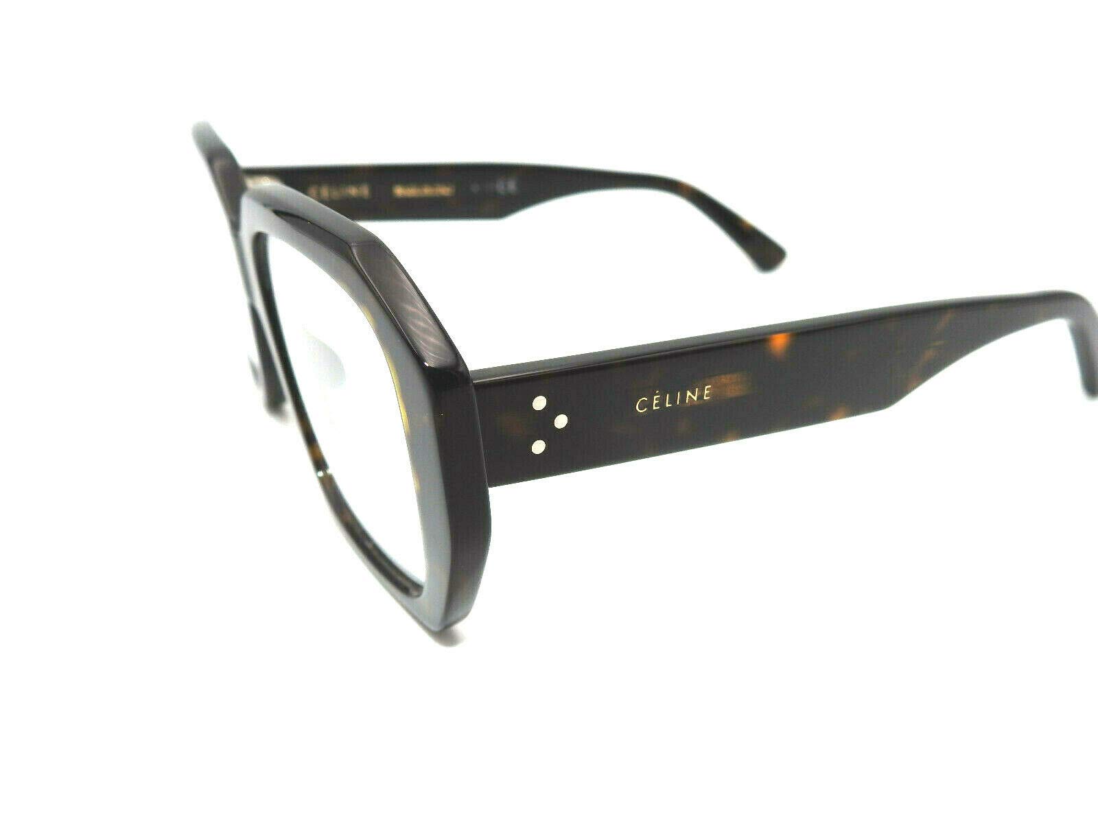 Celine CL50017I - 052 ACETATE Eyeglass Frame Dark Tortoise 51mm
