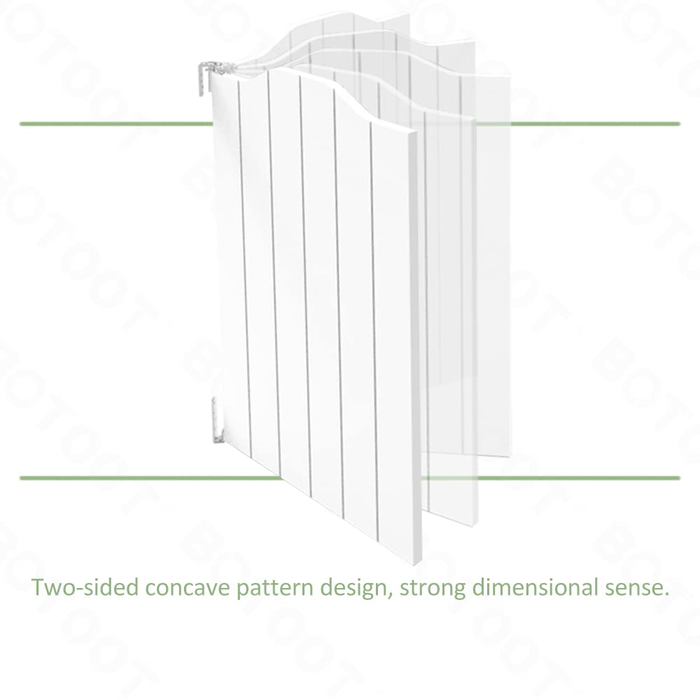 BOTOOT Swinging Door for 24/30/32/36 inches Width Vertical Stripe Cafe Door Bar Kitchen Bathroom Partition Door Two-Way Opening Automatic Closing Half Waist Door (32×42 inches)