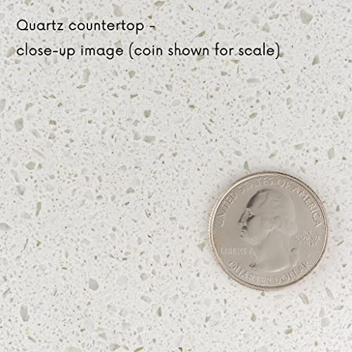 Kitchen Bath Collection Zelda 36-inch Farmhouse Vanity (Quartz/Weathered Gray): Includes Weathered Gray Cabinet with Stunning Quartz Countertop and White Ceramic Farmhouse Apron Sink