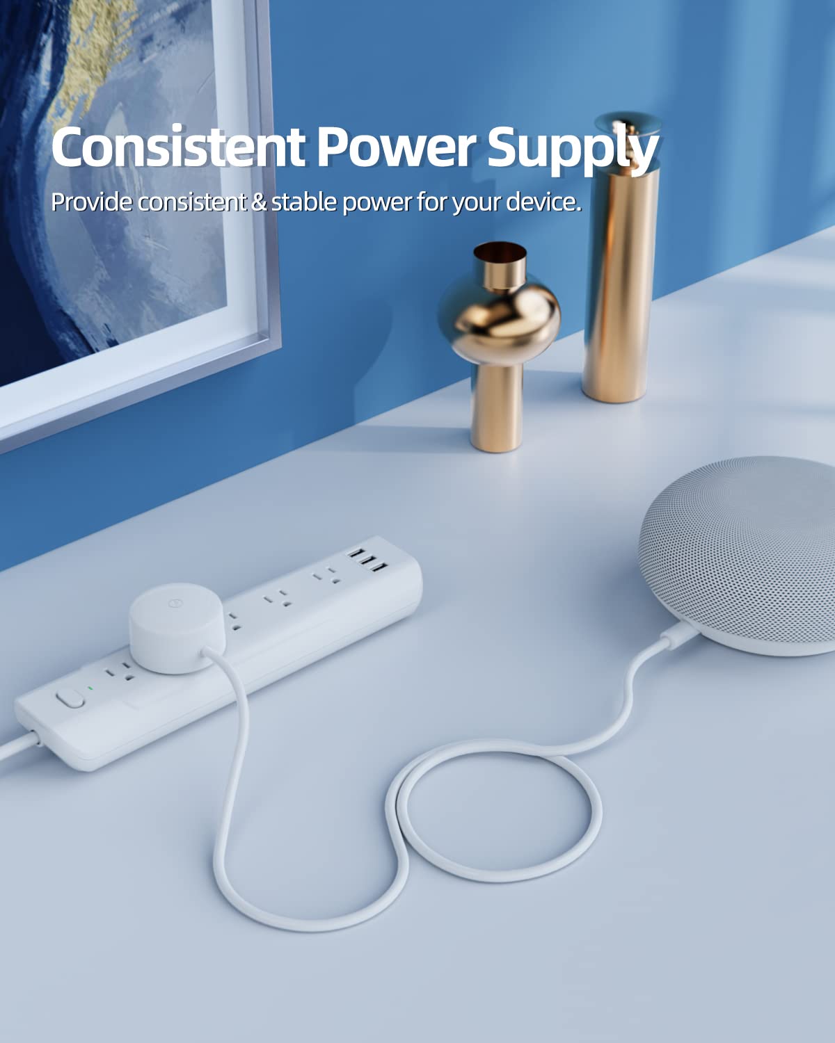 Power Cord Fit for Google Nest Mini (2nd gen) Smart Voice Speaker, Nest WiFi AC2200 (2nd gen) Router Power Supply Adapter AC Charger