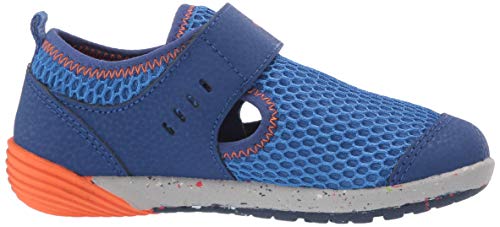 Merrell Bare Steps H20 Water Shoe, Blue/Orange, 8 US Unisex Little Kid