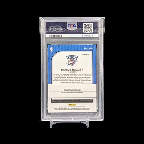 Darius Bazley 2019-20 NBA Hoops Premium Stock Rookie Card Pulzar PSA 10