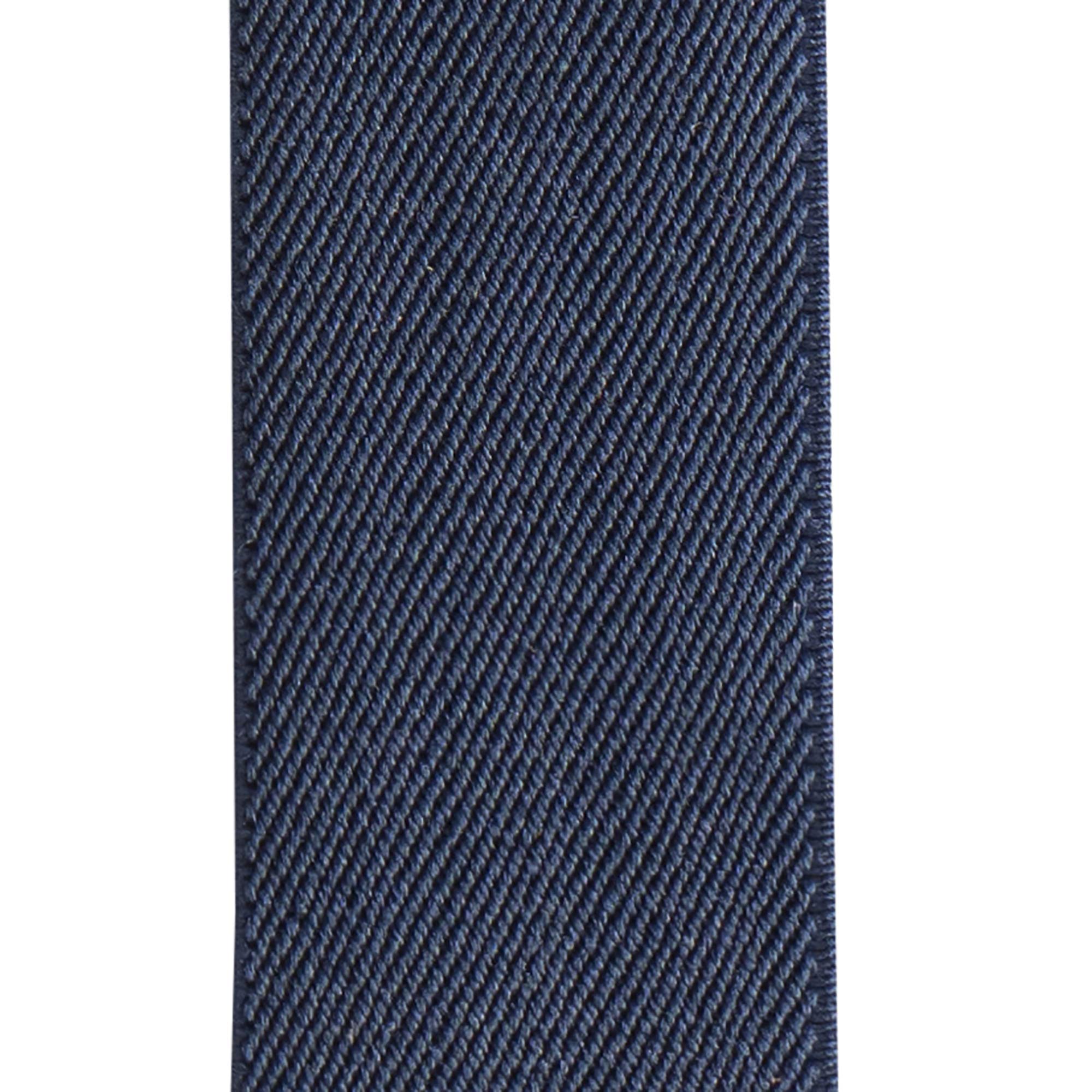 Buyless Fashion Suspenders For Men - 48" Adjustable Straps 1 1/4" - Y Back With Clips And Buttons - 5120-Navy