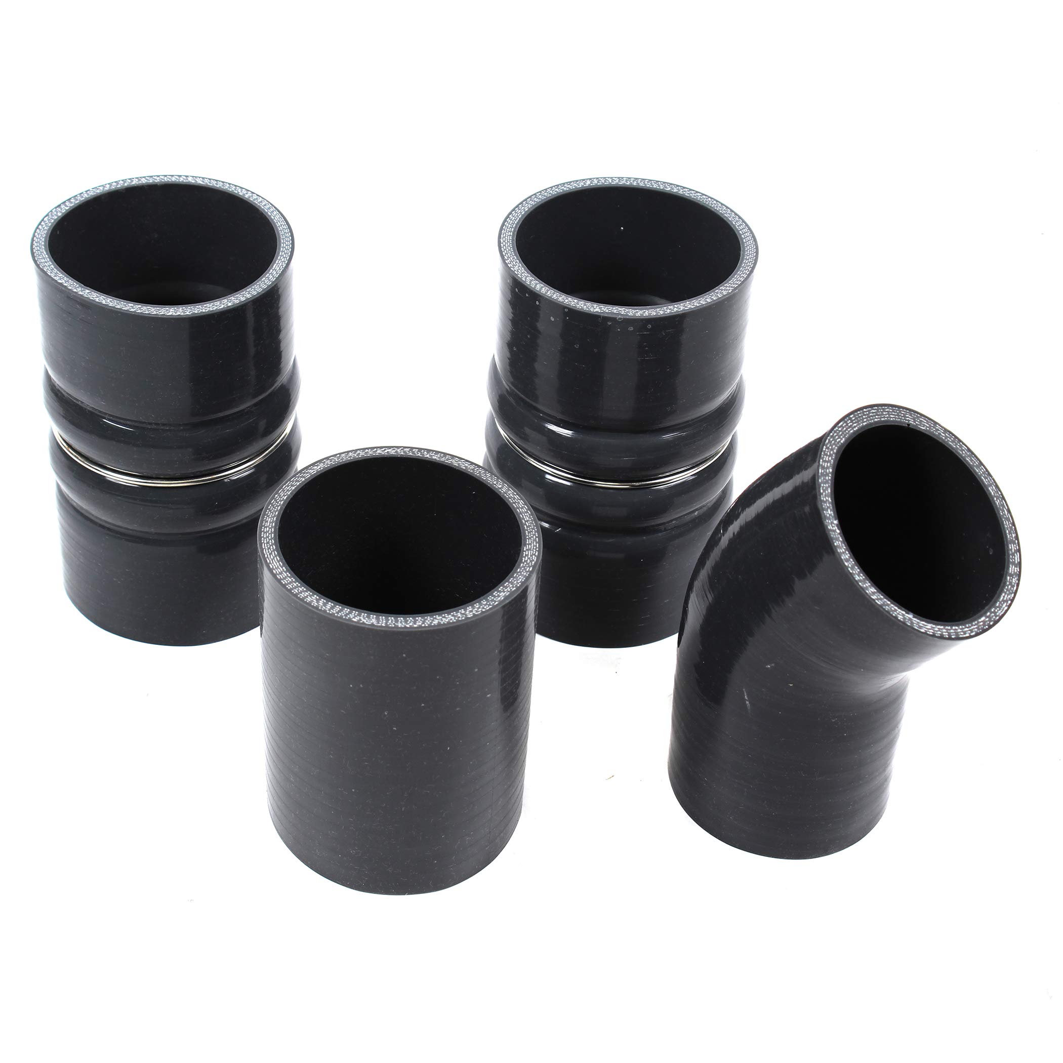 CNS Intercooler Pipe and Boot Kit Compatible with 03-07 FORD F-Series Super Duty 6.0L (363cid) OHV V8 POWER STROKE DIESEL TURBO