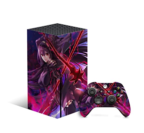 Dark Dark Nightmare Knight Video Game Vinyl Skins for X-box-Series-X, Wrap Decal Cover Stickers for X-box-Series-X Console Controller