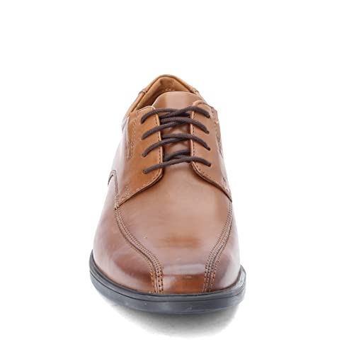 Clarks mens Tilden Walk Oxford, Dark Tan Leather, 12 US