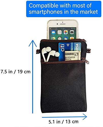 Tainada Women Crossbody Shoulder Travel Zippered Wallet Purse Clutch Phone Bag w/Detachable Strap (Mountain Pattern 2)