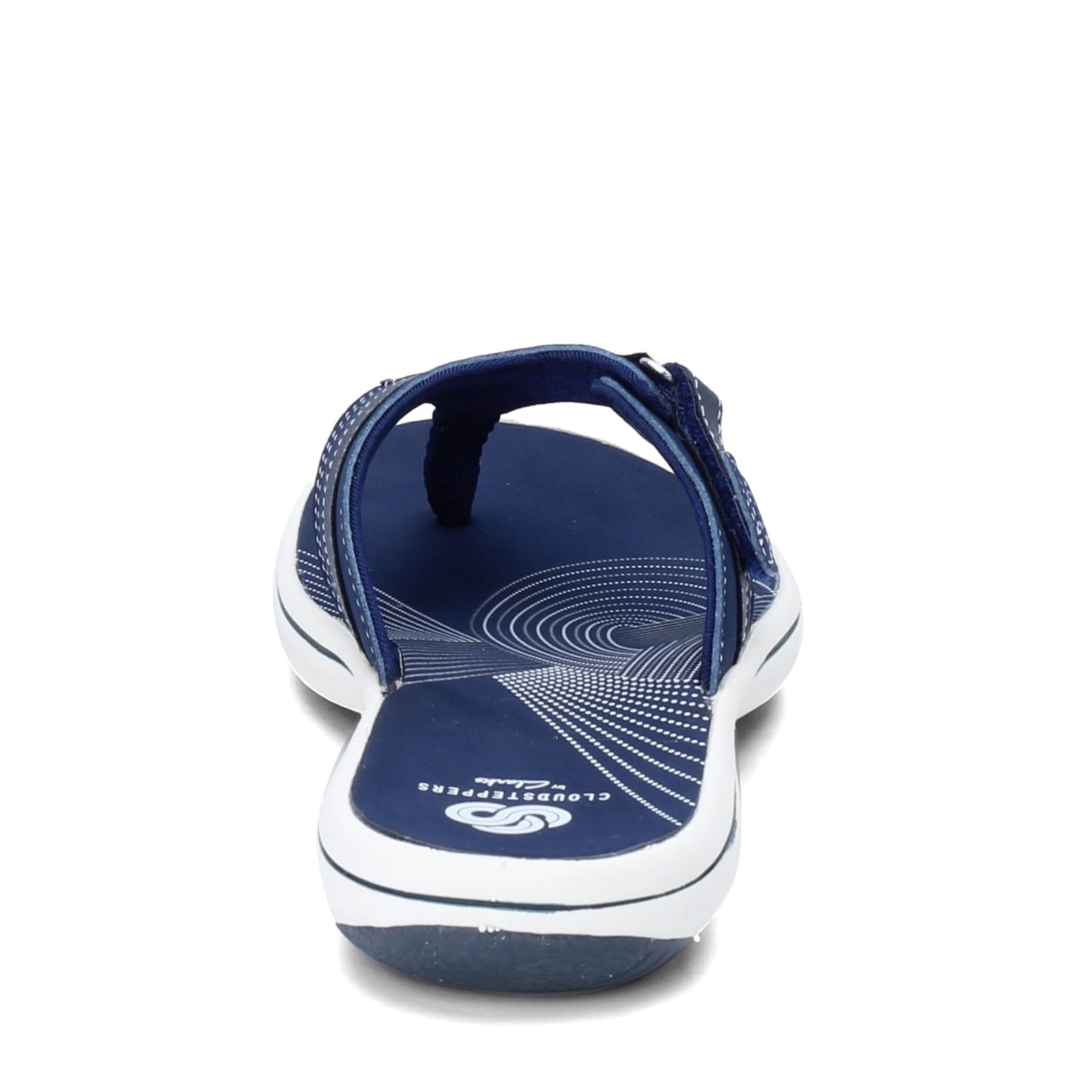 Clarks Women's Breeze Sea Flip-Flop, Navy Synthetic, 11