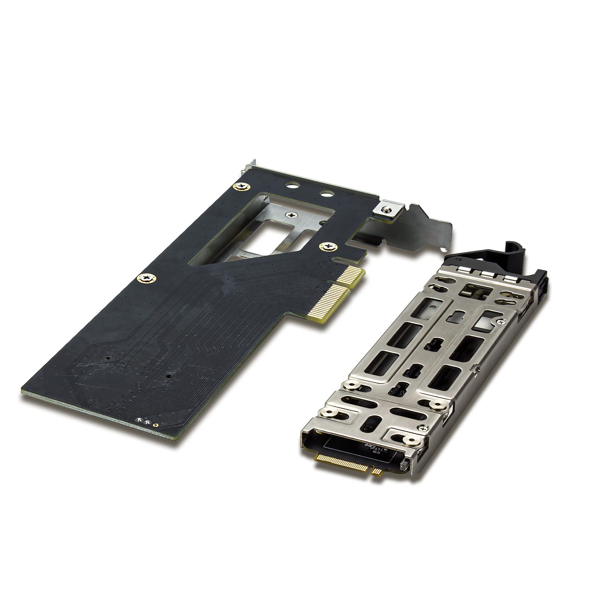 FANTEC NVMePCIe TR-1, PCIe 3.0-4.0 x4 NVNe SSD Internal PC Mounting Frame Adapter Card, 2515