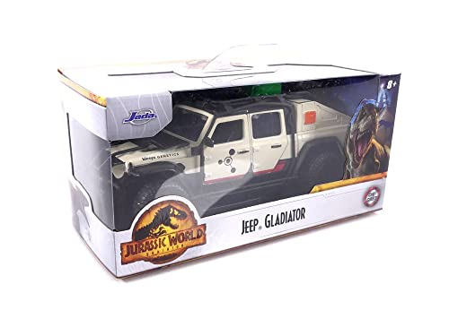 Jurassic World Dominion 1:32 Jeep Gladiator Die-Cast Car, Toys for Kids and Adults