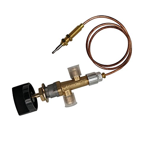 Meter Star Propane Fire Pit/Fireplace Parts Gas Control Valve System Regulator Valve with Hose