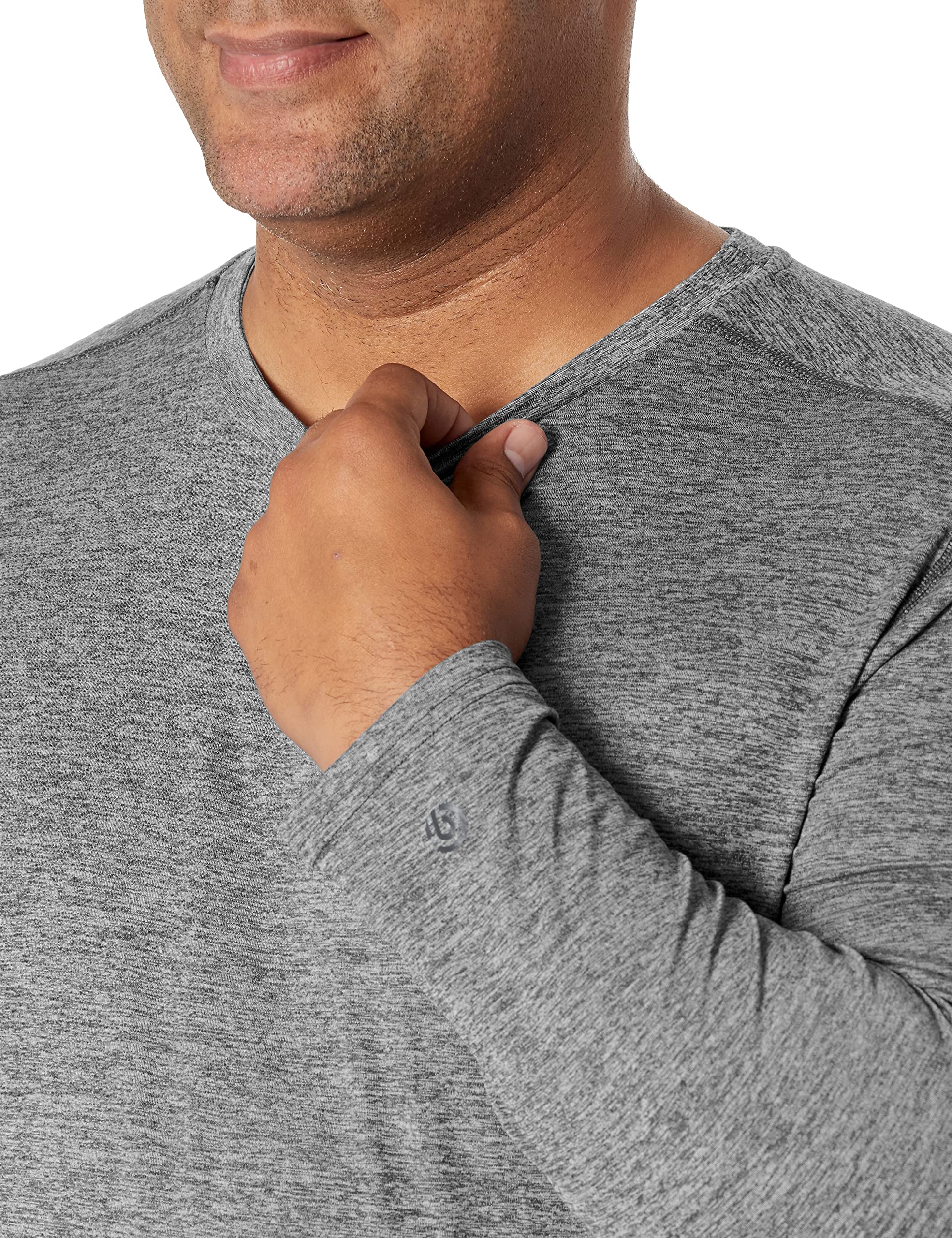 C9 Champion mens Long Sleeve Tech Tee T Shirt, Jetson Blue Heather, Large US