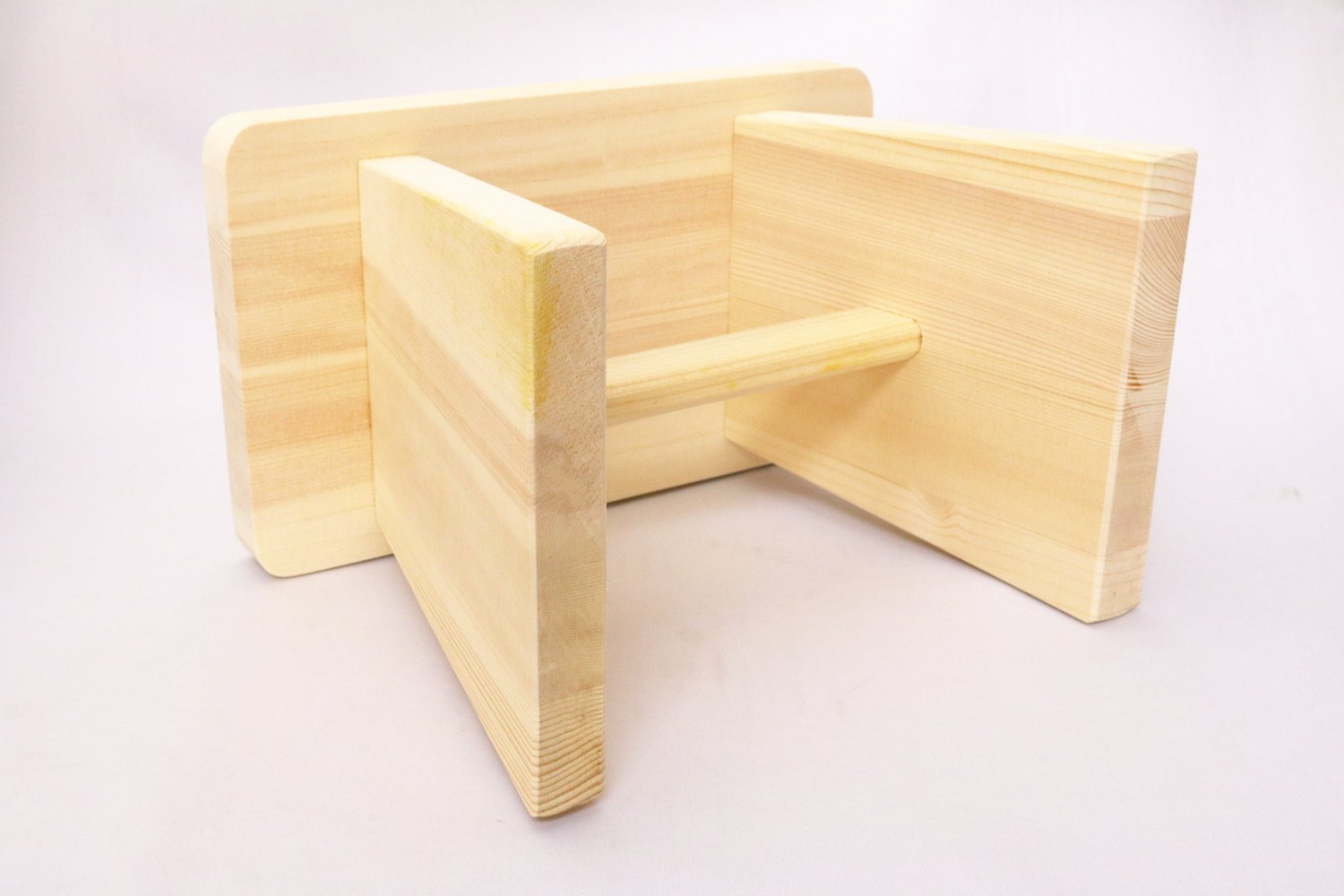 Ichihara Woodworking Bath Chair, Beige, 10.2 x 6.1 x 7.1 inches (26 x 15