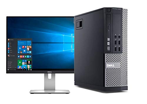 Dell Optiplex 9020 Small Form Factor Desktop PC, Intel Core i7-4770, 16GB Ram, 2TB SATA Drive + 512GB SSD WiFi, DVD-RW, 24-inch LCD, Windows 10 Pro (Renewed)