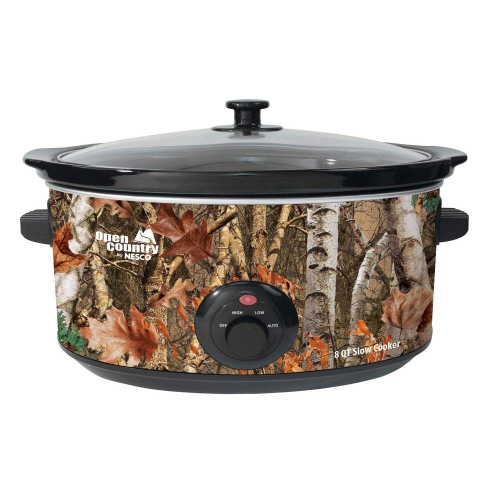 Open Country SC-8017 Slow Cooker, 8 quart, Woodland Birch Camo