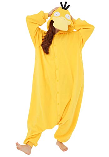 SAZAC Psyduck Pokemon Kigurumi - Onesie Jumpsuit Halloween Costume