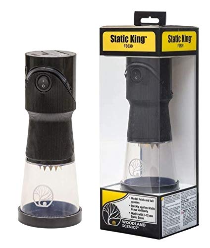 Woodland Scenics Static King FS639 and Power Supply FS641 with Make Your Day Curved Tweezers