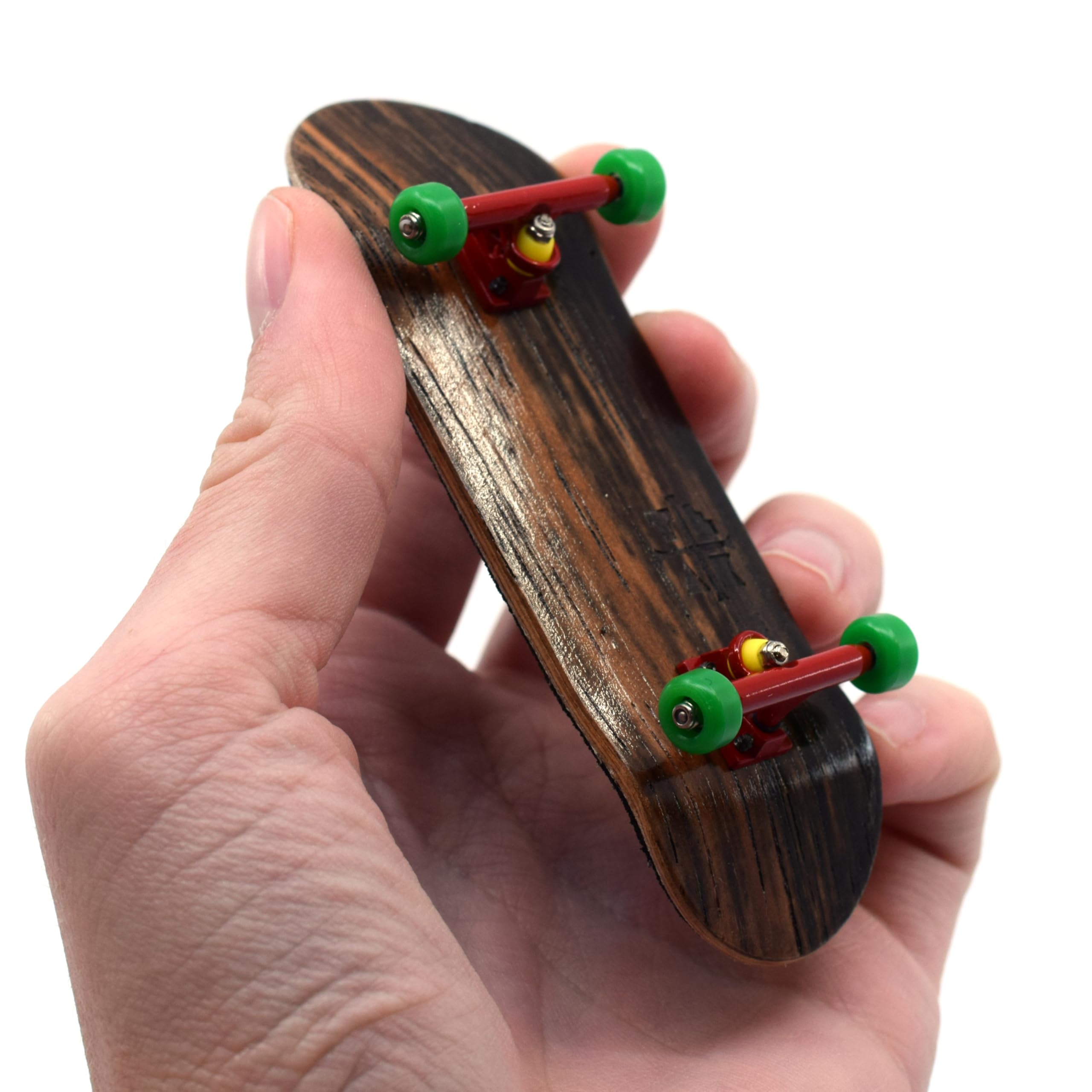 Teak Tuning 32mm Pro Fingerboard Complete - Fully Assembled with Pro Level Components - Pro Shaped Wooden Deck (32x97mm), UltraSpin Bearing Wheels, Prodigy Gen2 Trucks - Bob Would Be Proud