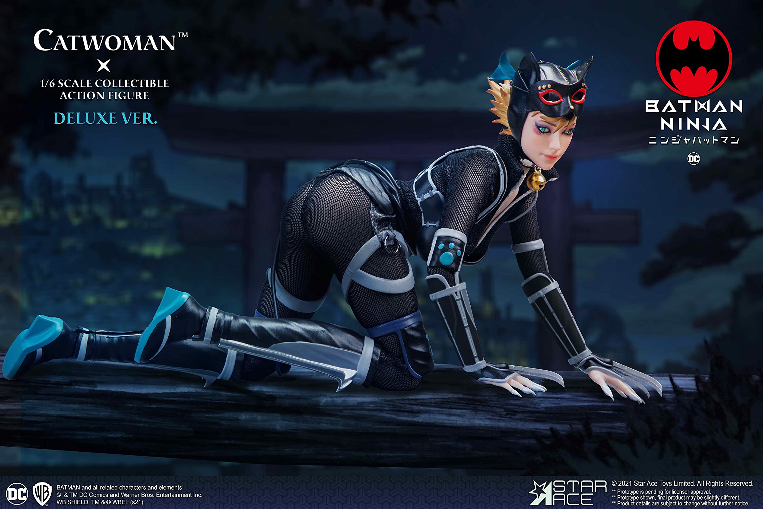 Star Ace Toys Batman Ninja: Catwoman (Deluxe Version) 1:6 Scale Collectible Action Figure, Multicolor