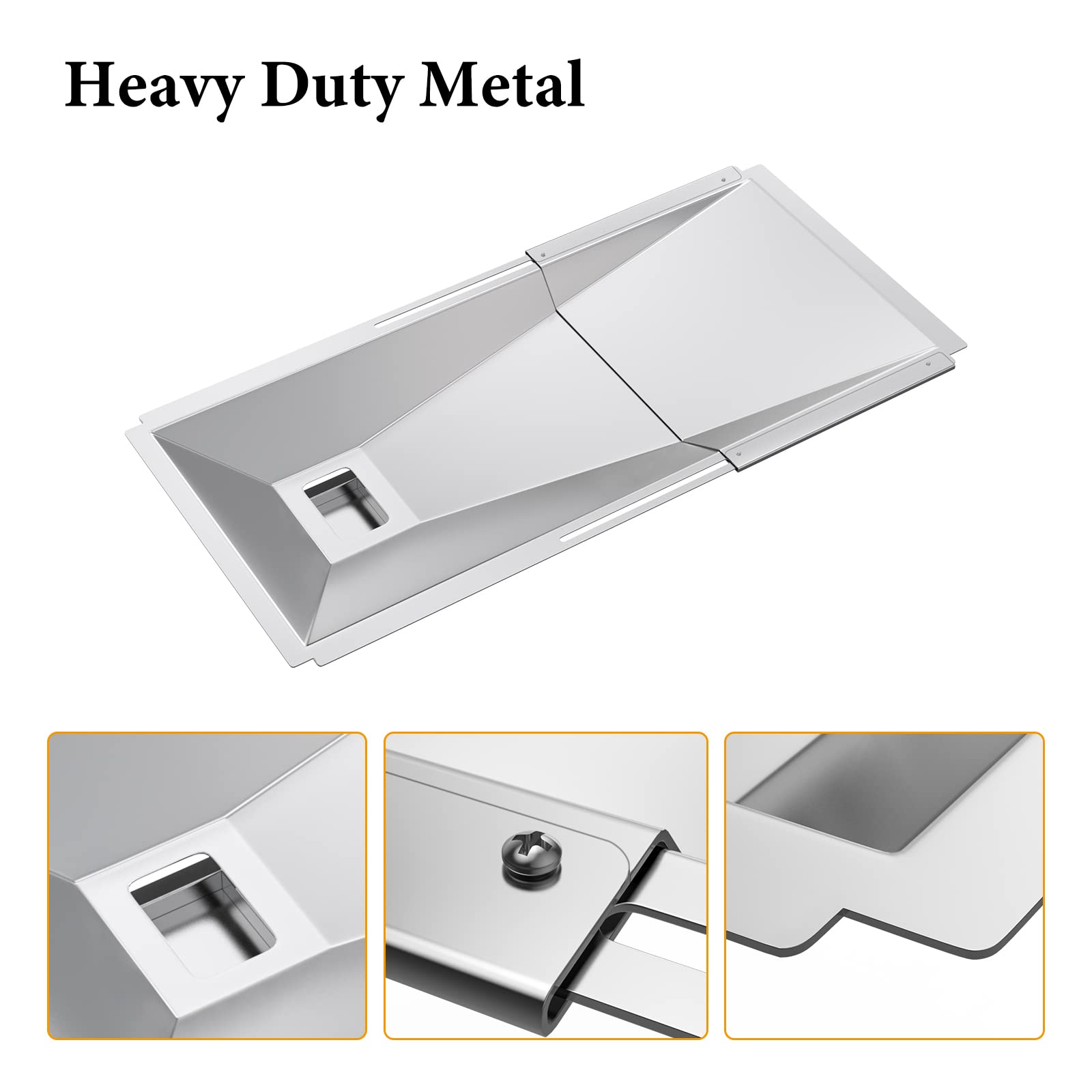 BMMXBI Adjustable Grease Tray with Drip Pan - Universal Catch Pan for Nexgrill, Charbroil, Kenmore, Dyna Glo, Expert Grill, BHG and More(23.6"-31.6")