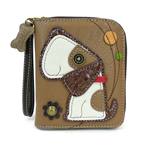 Chala Toffy Dog Work Tote Shoulder Bag - Dog Lovers Gifts Dog Mom (Brown Stripes Tote Only and Wallet Combo)