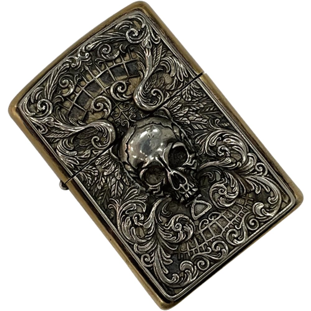 Brass Lighter Case Metal Replacement Tank Handmade Gift for Men, Retro Lighter Sleeve Pouches Lighter Protective Storage Case Holder for Father Boy Friend Husband
