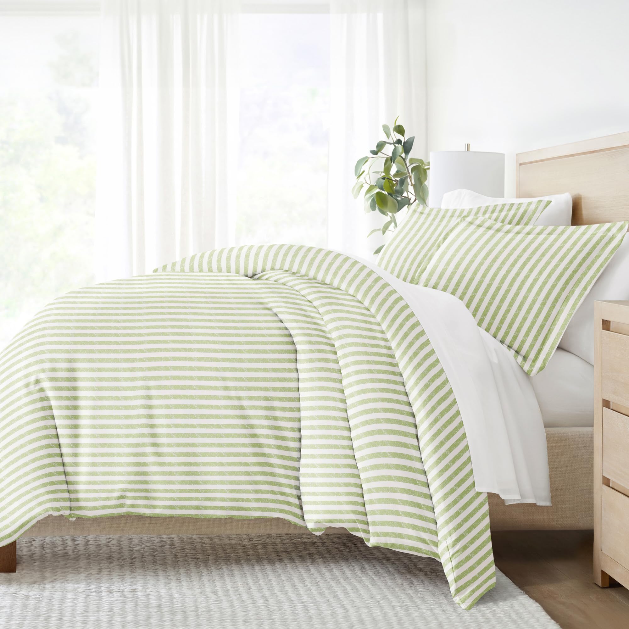 Linen Market Duvet Cover King Size (Sage) - Experience Hotel-Like Comfort with Unparalleled Softness, Exquisite Prints & Solid Colors for a Dreamy Bedroom – King Duvet Cover Set with 2 Pillow Shams