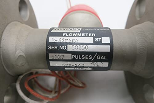 FOXBORO 1/2-82F6E4 Vortex Flow Meter 5327PULSES/GAL 1/2IN