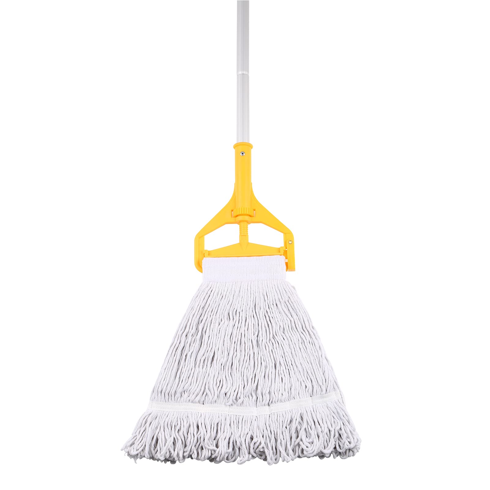 Esuphands Loop-End String Wet Mop Heavy Duty Cotton Mop Commercial Industrial Grade Side Clip-On Mop Head for Floor Cleaning 59"