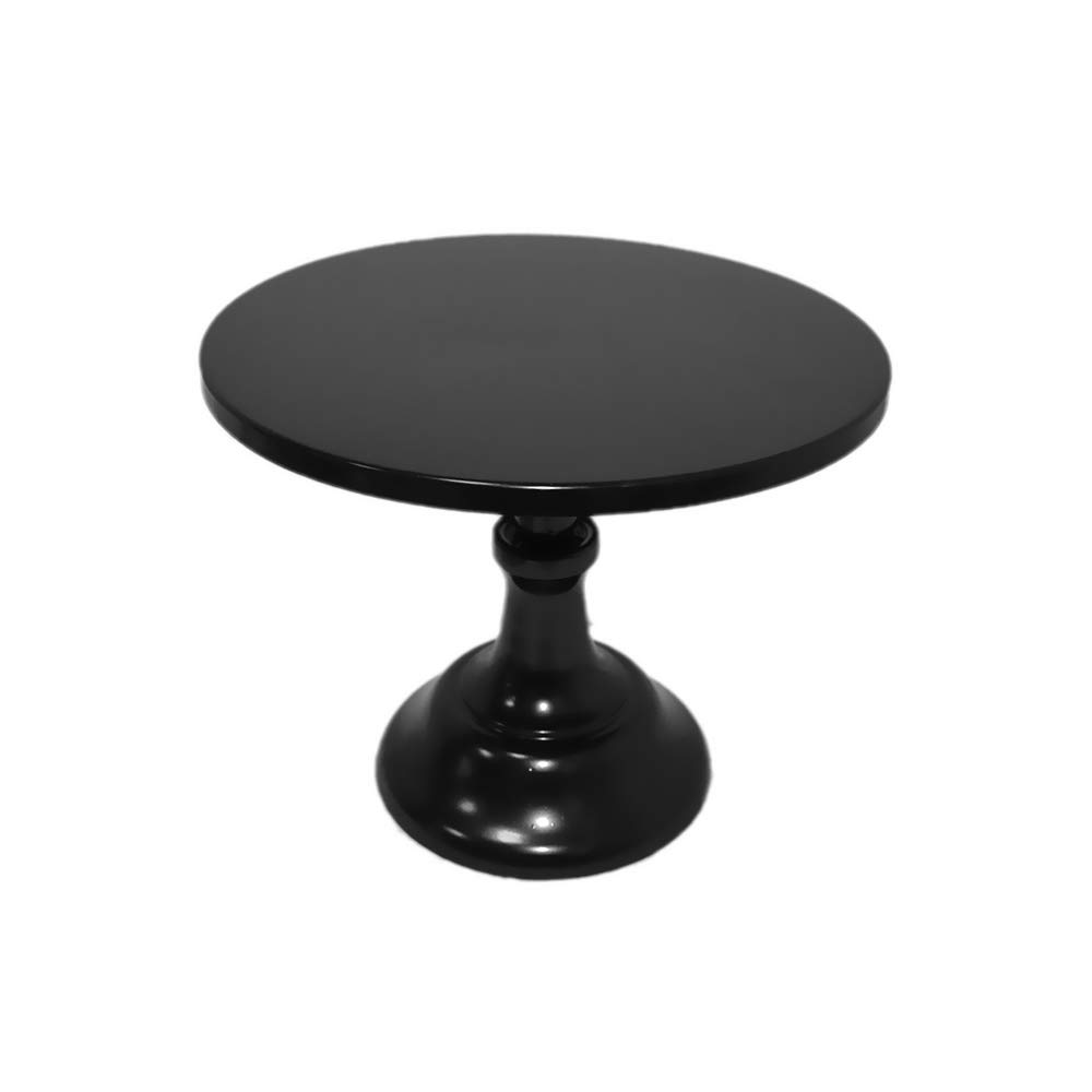 MENGCORE Grand baker cake stand 10 inch wedding cake tools adjustable height fondant cake display accessory for party bakeware (Black)