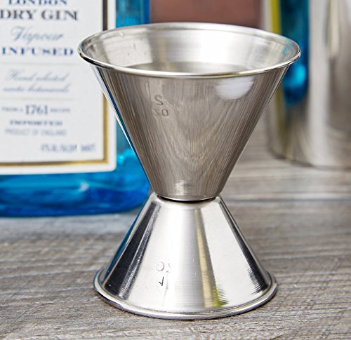 Set of 3 Stainless Steel Double Jiggers 1 & 2 oz, 3/4 & 1 1/2 oz, 1/2 & 1 Oz Bar Jiggers, Cocktail Measuring Liquor Jiggers Pony, Bar Accessories
