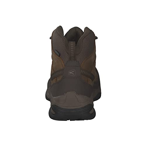 Keen Men's Circadia Mid Height Comfortable Waterproof Hiking Boots, Bison/Brindle, 10.5 Wide