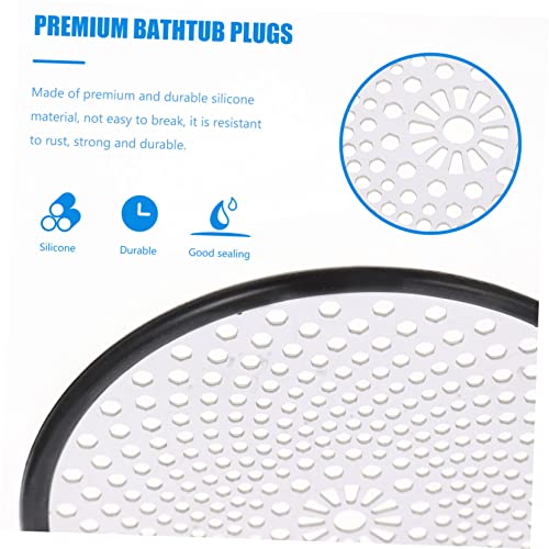 FPVAWKBL Stainless Steel Floor Drain Cover Hair Sink Kitchen Sink Strainer Shower Drain Cover Sink Drain Cover Bathtub Drain Protector Stainless Hair Catcher Bathroom Drain Covers Filter, Silverx5pcs