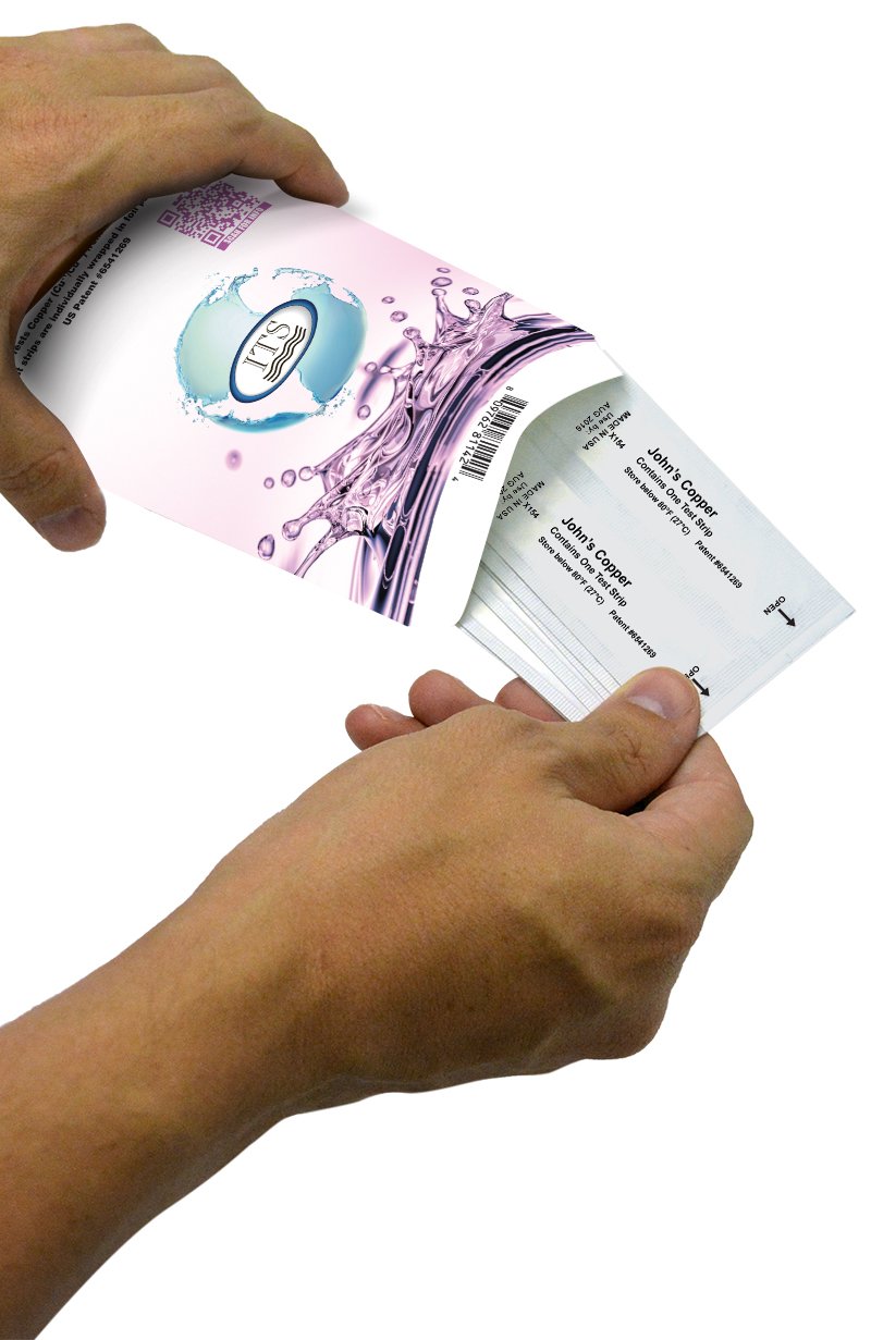Industrial Test Systems 481142 Sensafe Copper (John's) Water Test Strips 30 Pack