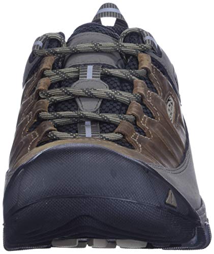 KEEN Men's Targhee 3 Low Height Waterproof Hiking Shoes, Bungee Cord/Black, 12