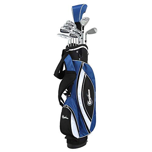Confidence Golf Mens Power V3 +1 Inch Club Set and Stand Bag