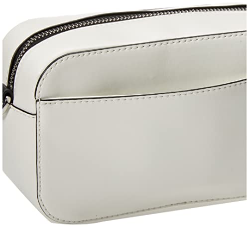 DKNY Women's Soft Crossbody Tilly Mini Camera cross body handbags, White/Silver, Small US